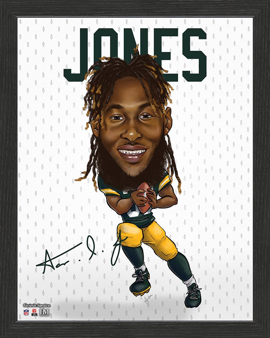 Aaron Jones Framed Pro Dynamo