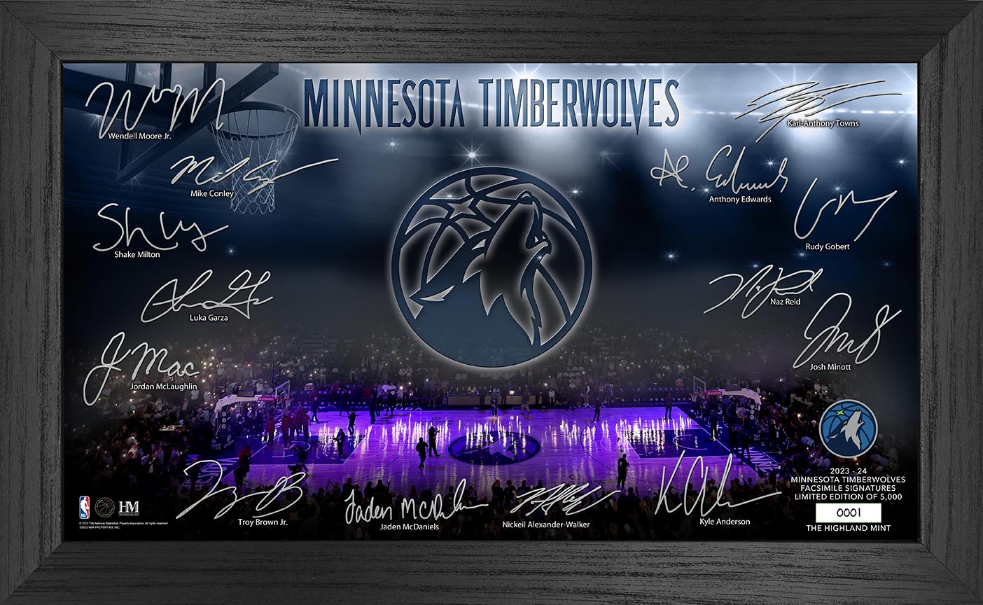 Minnesota Timberwolves Memorabilia. Timberwolves Collectibles