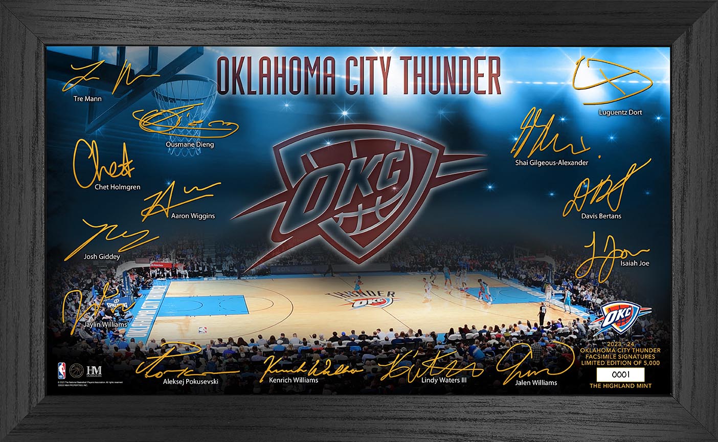 Oklahoma City Thunder Memorabilia. Thunder's Collectibles
